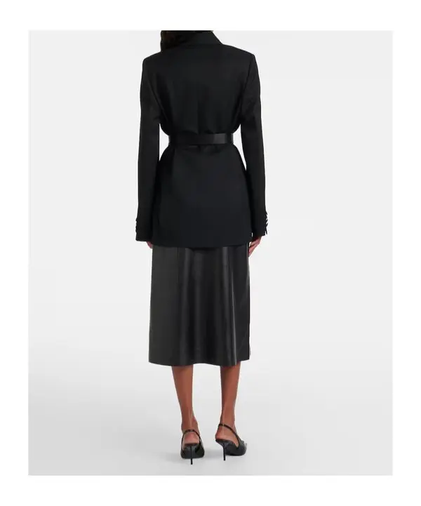 Victoria Beckham Leather Pencil Skirt