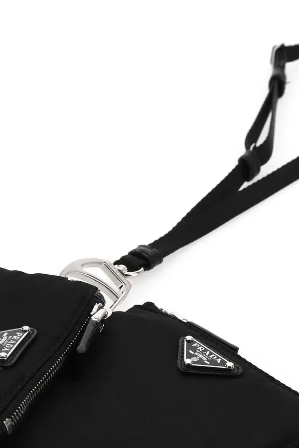 Prada Re-nylon Strapped Double Pouch