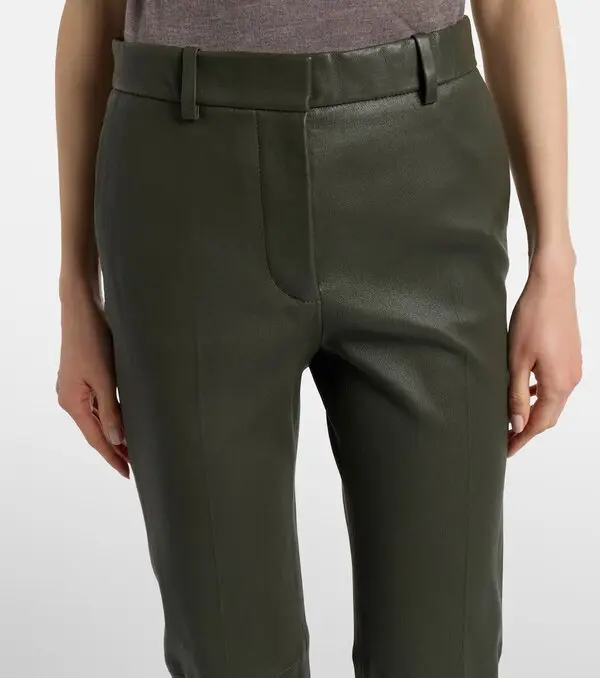 JOSEPH Leather Slim Pants