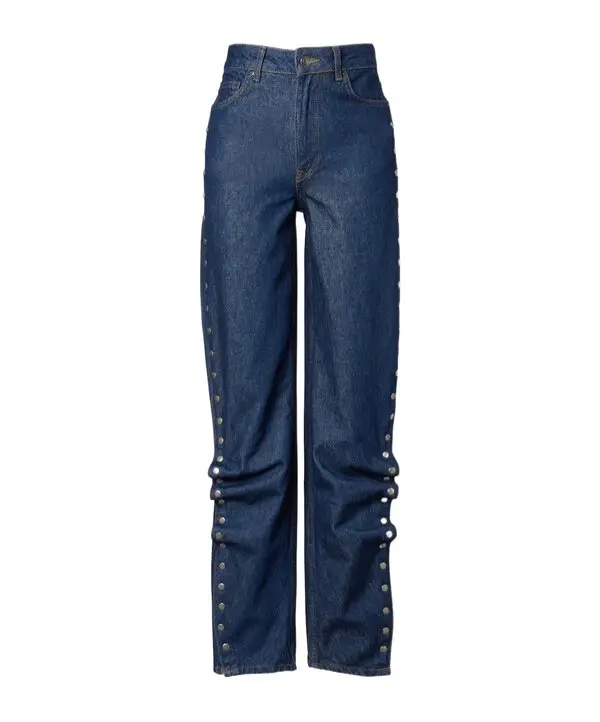 ROTATE BY BIRGER CHRISTENSEN High-waisted Snap-button Jeans