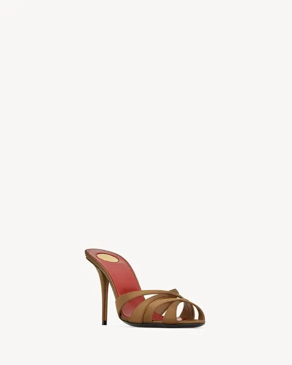 Saint Laurent Chandelle Open Toe Mules