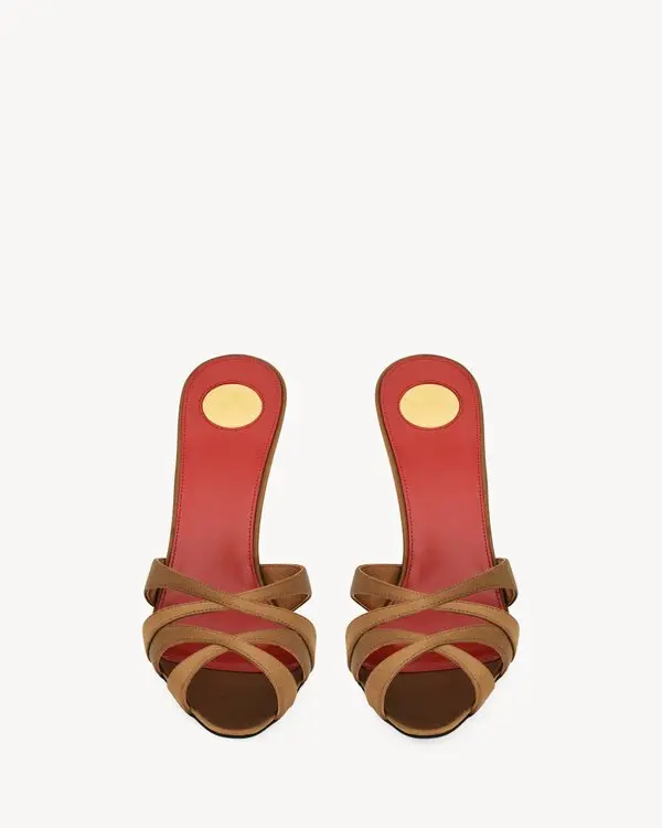 Saint Laurent Chandelle Open Toe Mules