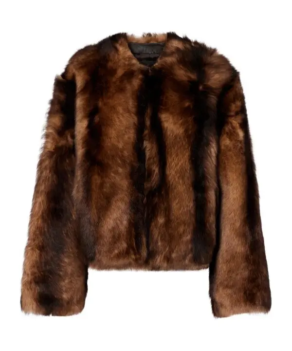 NILI LOTAN Elan Long-sleeved Casual Jacket - Brown