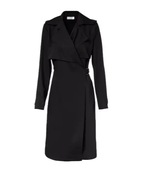 Burberry Belted Wool Wrap Dress
