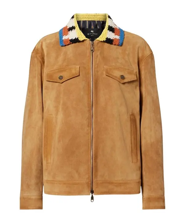 Etro Crocheted Edge Zipper Jacket
