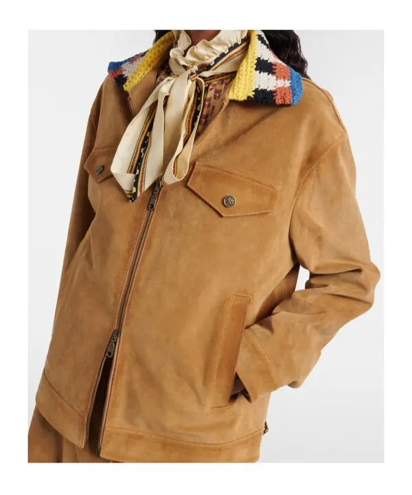 Etro Crocheted Edge Zipper Jacket