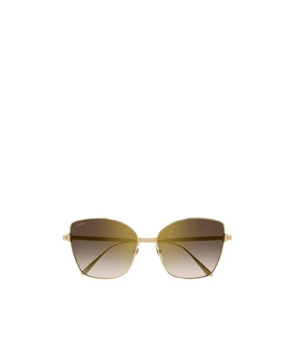 Cartier Geometric Sunglasses - Brown