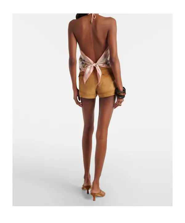 Etro Suede Shorts