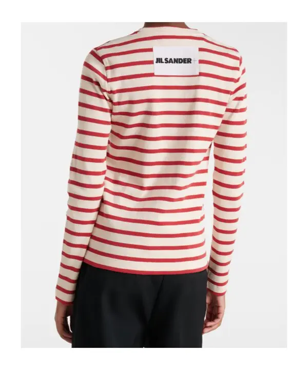 JIL SANDER Striped Cotton T-shirt
