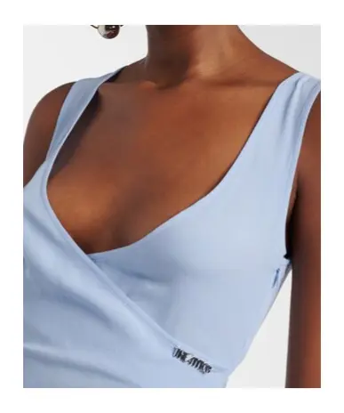 Attico Draped Crêpe Minidress