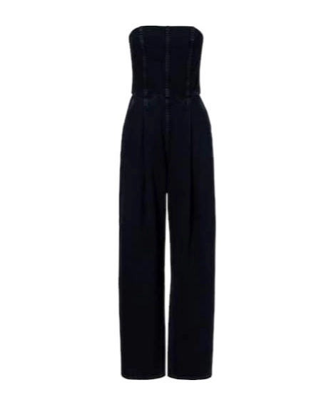 AGOLDE Agyness Denim Bustier Jumpsuit - Black