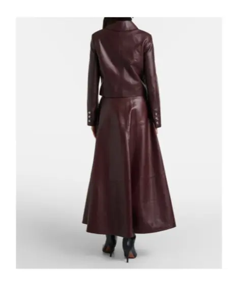 Altuzarra Varda Leather Maxi Skirt