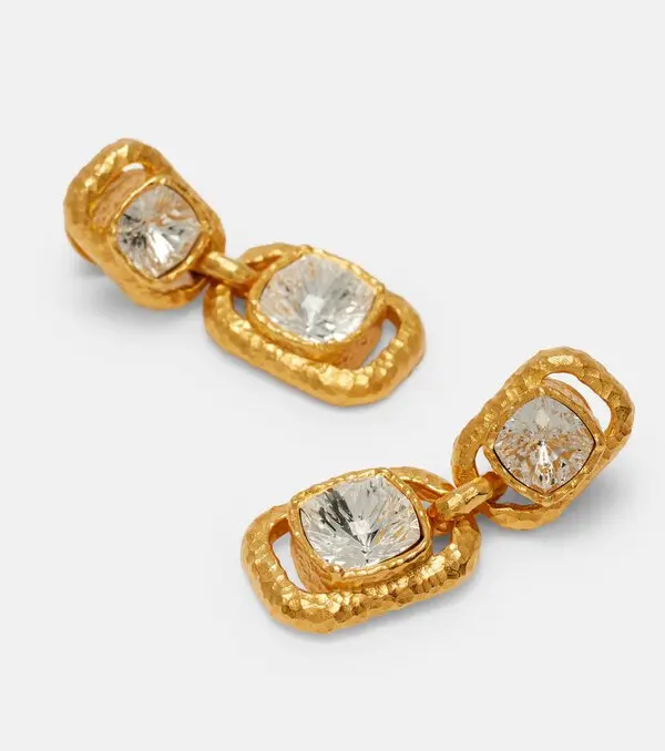 Oscar De La Renta Crystal-embellished Drop Earrings