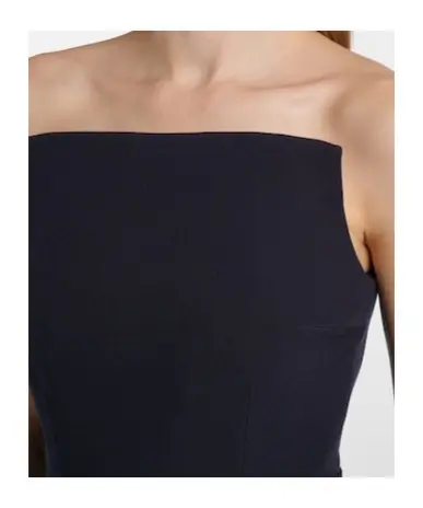 SAFIYAA LONDON Carter Crepe Bustier Gown