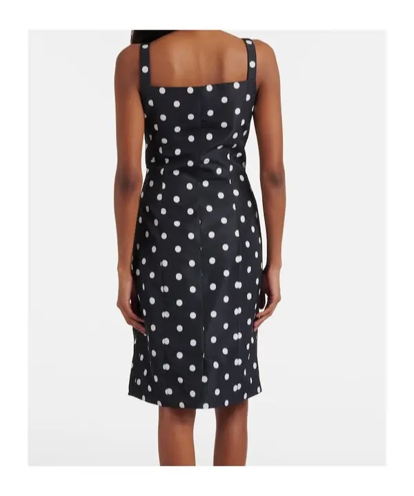 PATOU Polka-dot Faille Minidress