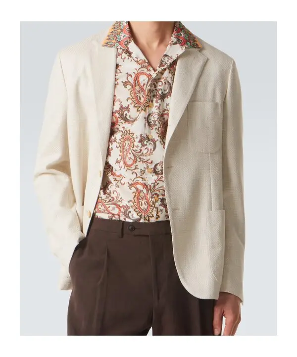 Etro Cotton And Wool Blazer