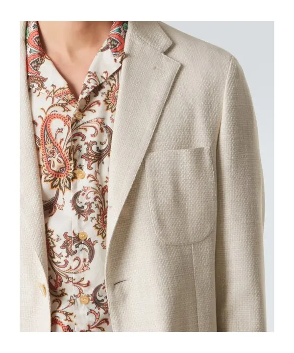 Etro Cotton And Wool Blazer