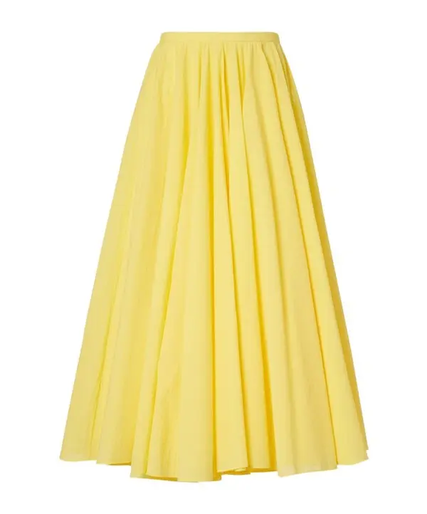 Jacquemus Paysan Asymmetric Cotton-blend Midi Skirt - Yellow