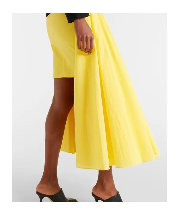 Jacquemus Paysan Asymmetric Cotton-blend Midi Skirt