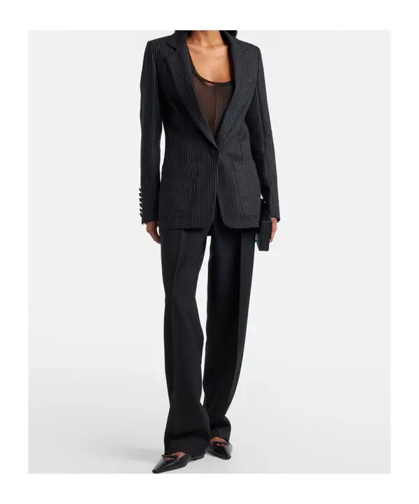 Nina Ricci Pinstripe Wool-blend Blazer