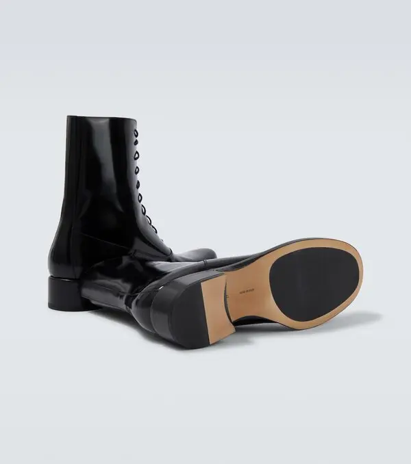 THE ROW Kai Lace-up Boots