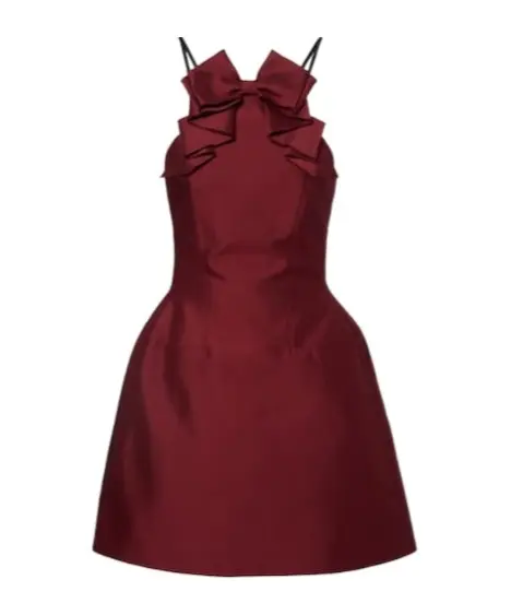 SHUSHU/TONG Bow-detail Minidress - Red