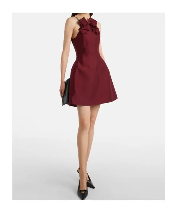 SHUSHU/TONG Bow-detail Minidress