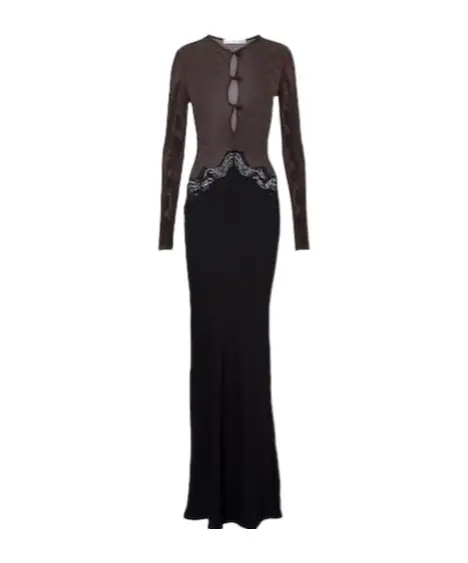 Christopher Esber Cutout Lace-trimmed Jersey Gown