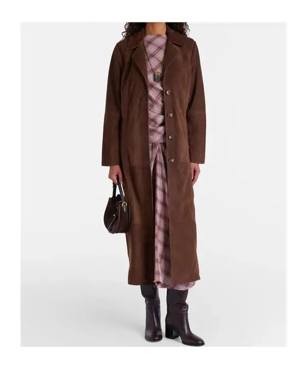 Rixo Single-breasted Long-sleeve Coat