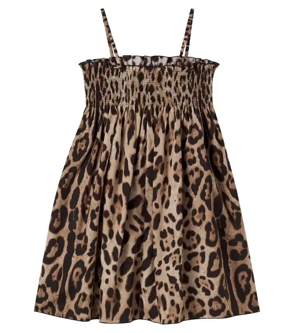 Dolce & Gabbana Leopard-print Cotton Dress