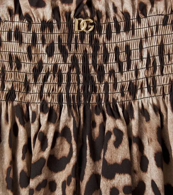 Dolce & Gabbana Leopard-print Cotton Dress
