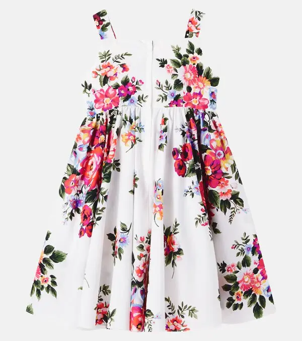 Dolce & Gabbana Floral Cotton Poplin Dress