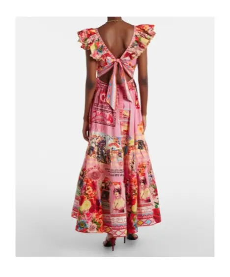 Camilla Collage Kingdom Tiered Maxi Dress