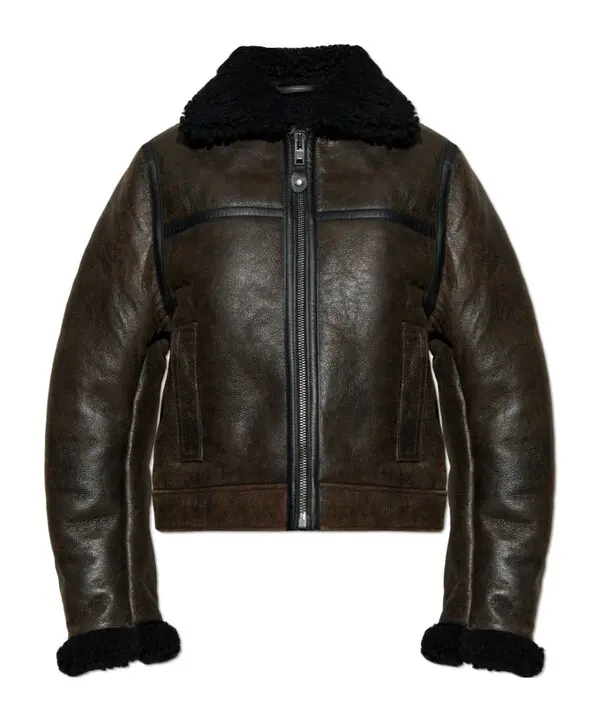 SAMSOE SAMSOE Shearling-collar Jacket
