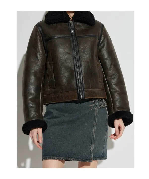 SAMSOE SAMSOE Shearling-collar Jacket