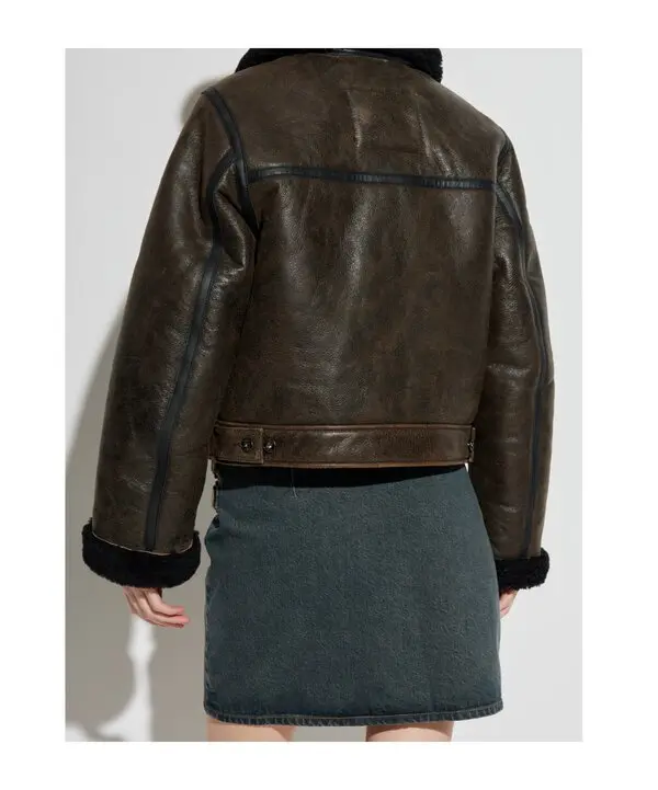 SAMSOE SAMSOE Shearling-collar Jacket