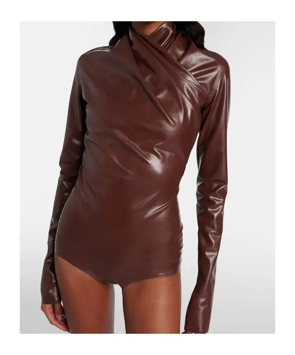 MUGLER Draped Bodysuit