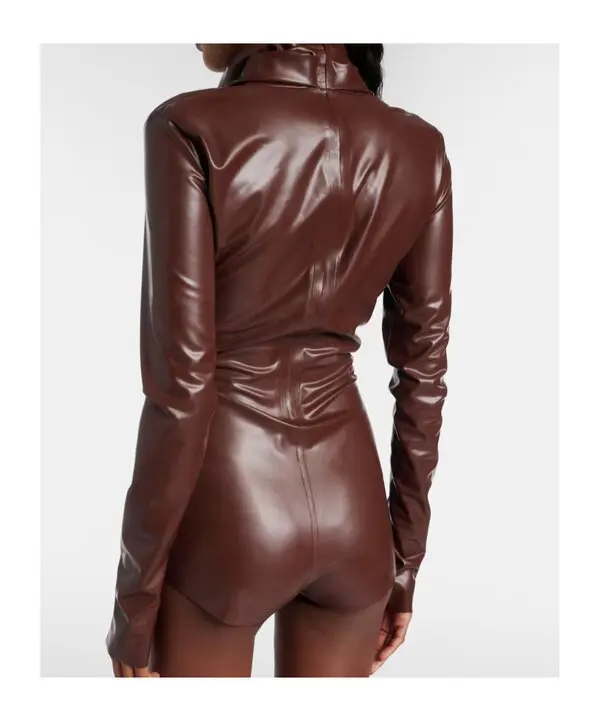 MUGLER Draped Bodysuit