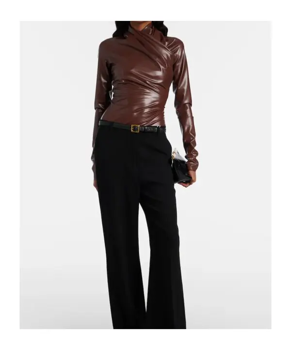 MUGLER Draped Bodysuit