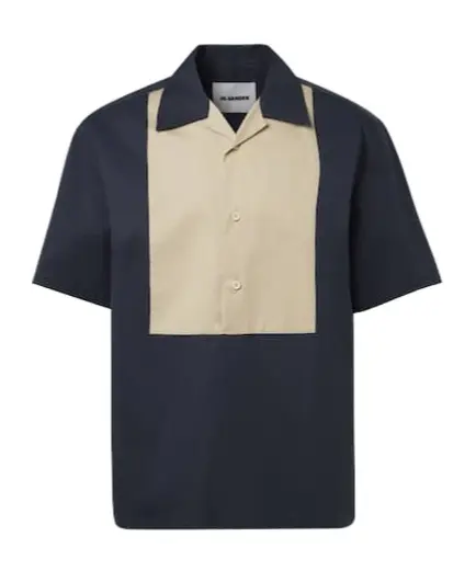JIL SANDER Cotton And Silk Bowling Shirt