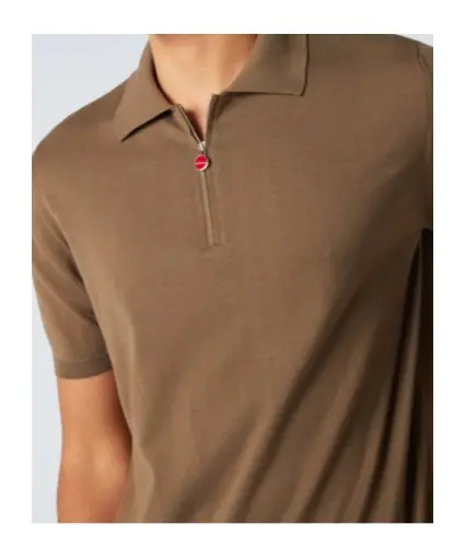 Kiton Cotton Half-zip Polo Shirt