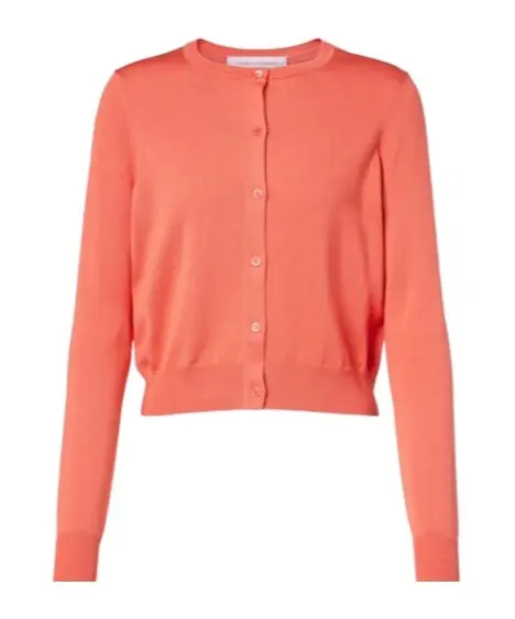 Carolina Herrera Cropped Silk And Cotton Cardigan - Pink