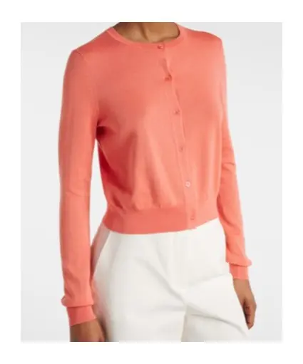 Carolina Herrera Cropped Silk And Cotton Cardigan - Pink