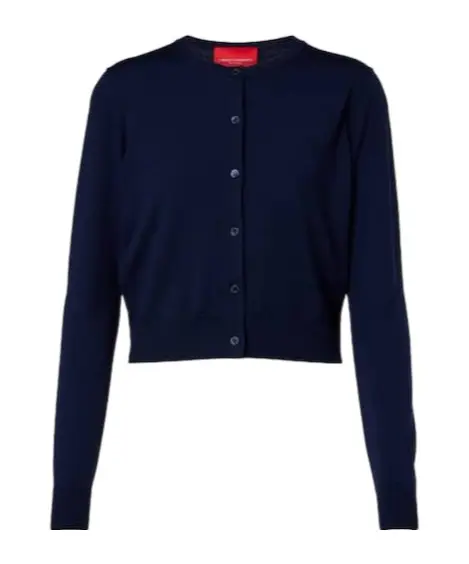 Carolina Herrera Cropped Wool Cardigan