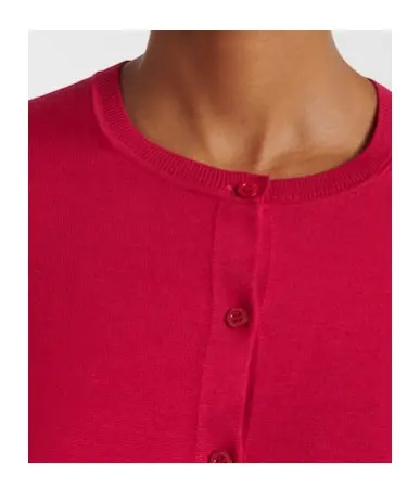 Carolina Herrera Cropped Silk And Cotton Cardigan - Red