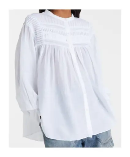 Isabel Marant Étoile Elodia Embroidered Cotton-blend Blouse