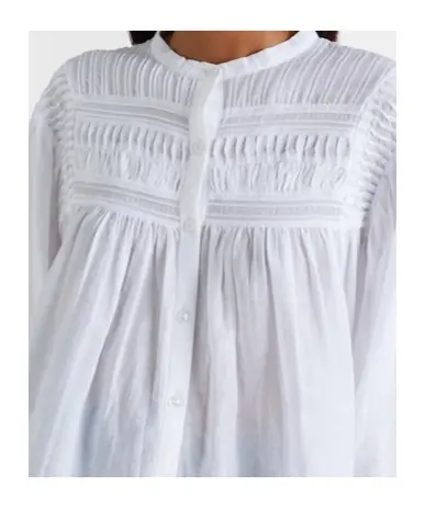 Isabel Marant Étoile Elodia Embroidered Cotton-blend Blouse