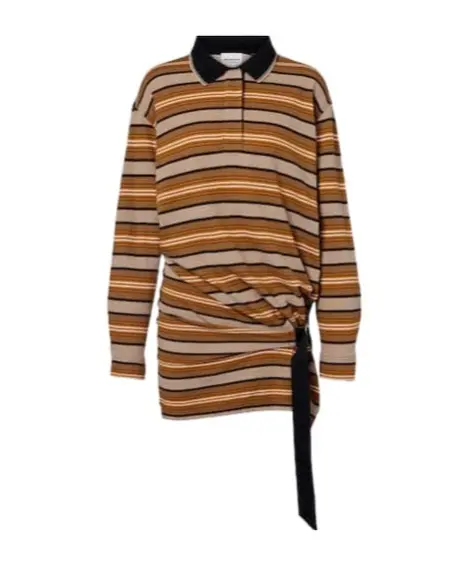 Isabel Marant Étoile Isea Striped Cotton Piqué Polo Dress