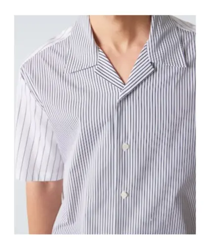 JIL SANDER Striped Cotton Bowling Shirt