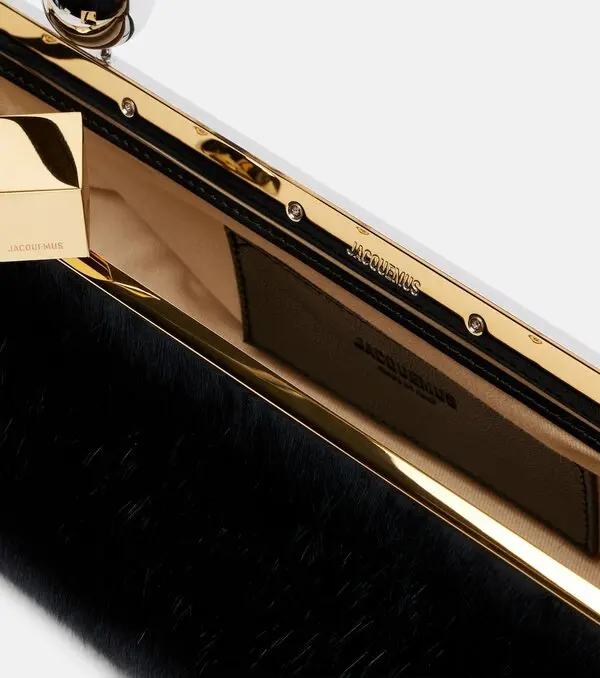 Jacquemus Salon Calf Hair Shoulder Bag